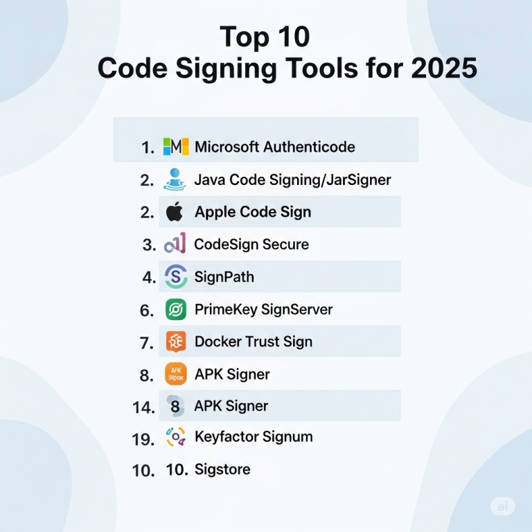 Top 10 Code Signing Tools in 2026: Features, Pros, Cons & Comparison ...