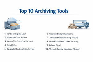 Top 10 Archiving Tools: Features, Pros, Cons & Comparison - Cotocus