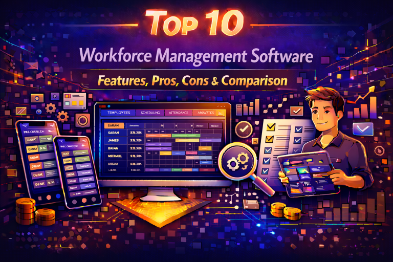 Top 10 Workforce Management Software: Features, Pros, Cons & Comparison ...