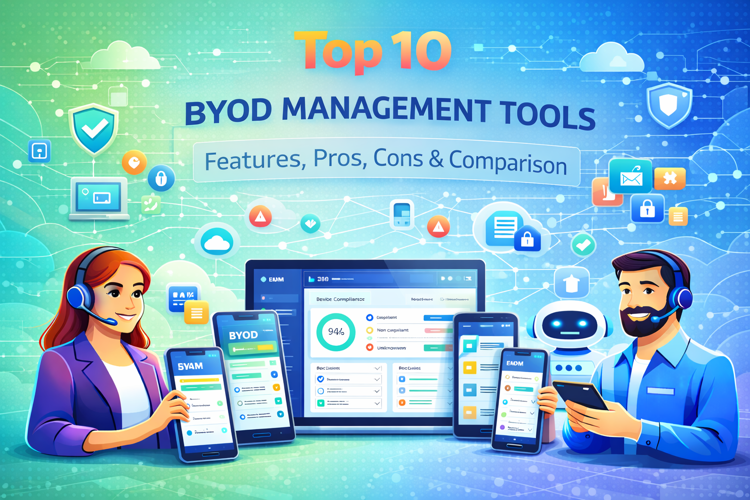 Top 10 BYOD Management Tools: Features, Pros, Cons & Comparison - Cotocus