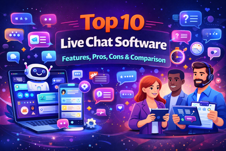 Top 10 Live Chat Software: Features, Pros, Cons & Comparison - Cotocus