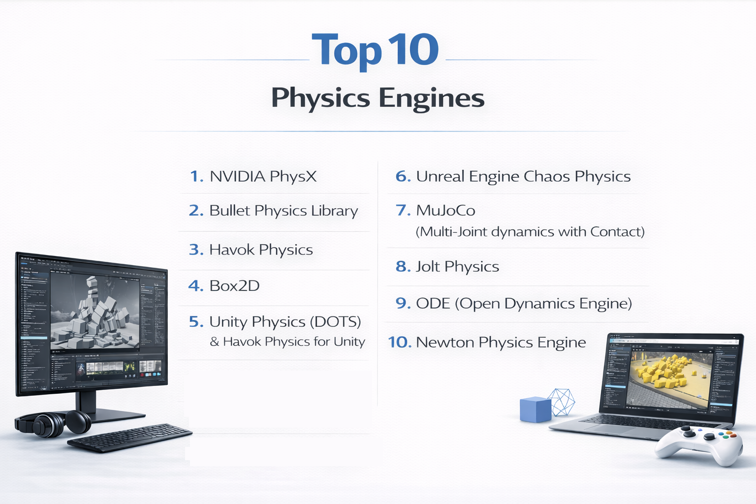 Top 10 Physics Engines: Features, Pros, Cons & Comparison - Cotocus