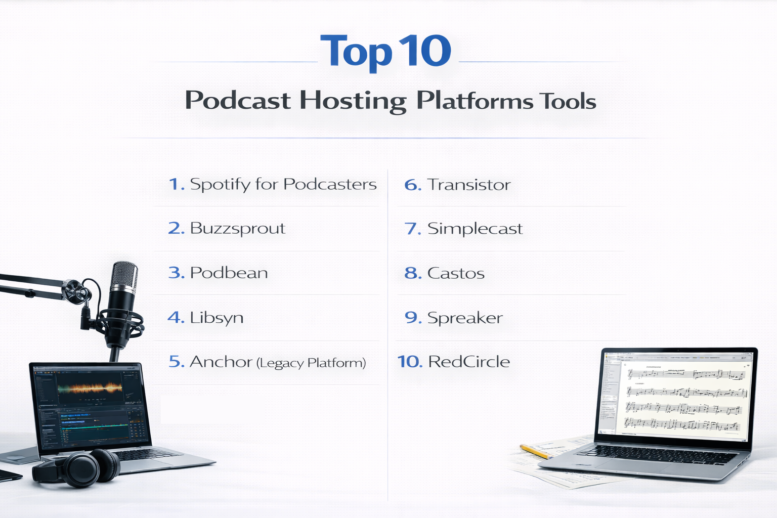 Top 10 Podcast Hosting Platforms: Features, Pros, Cons & Comparison ...