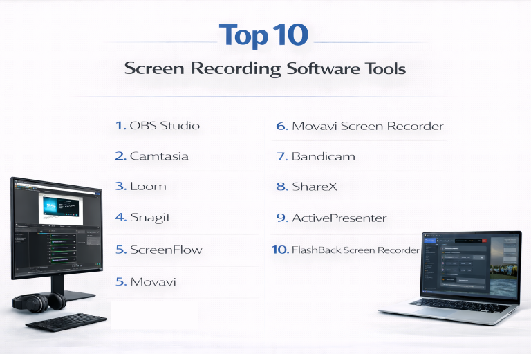 Top 10 Screen Recording Software: Features, Pros, Cons & Comparison ...