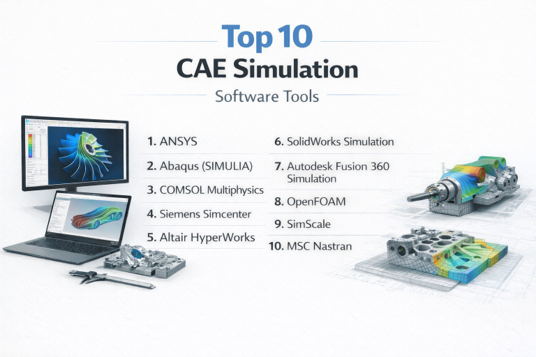 Top 10 CAE Simulation Software: Features, Pros, Cons & Comparison - Cotocus