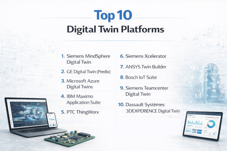 Top 10 Digital Twin Platforms: Features, Pros, Cons & Comparison - Cotocus