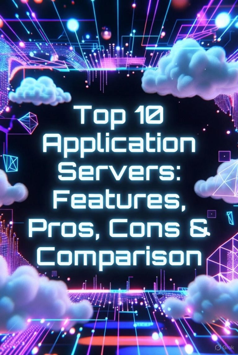 Top 10 Application Servers: Features, Pros, Cons & Comparison - Cotocus