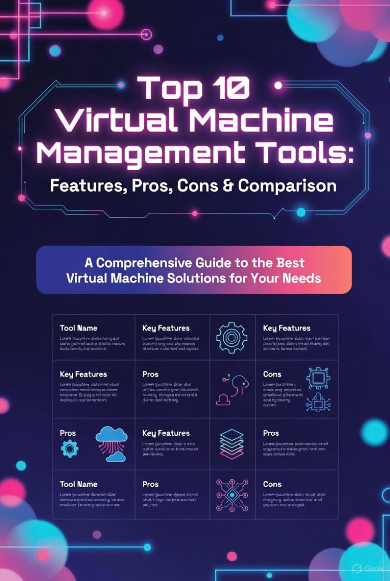 Top 10 Virtual Machine Management Tools: Features, Pros, Cons ...