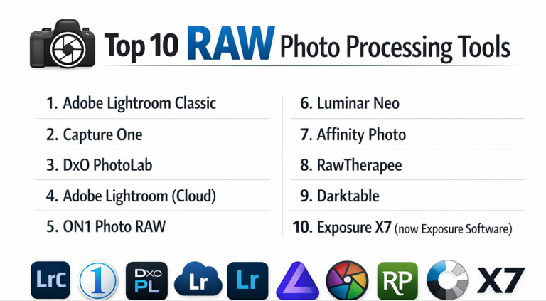 Top 10 RAW Photo Processing Tools: Features, Pros, Cons & Comparison ...