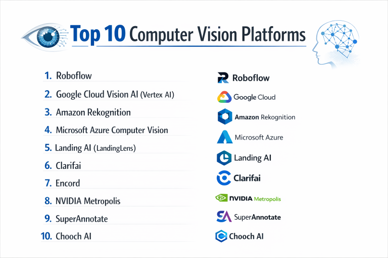 Top 10 Computer Vision Platforms: Features, Pros, Cons & Comparison ...