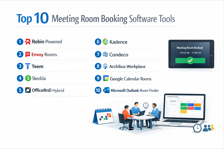 Top 10 Meeting Room Booking Software: Features, Pros, Cons & Comparison ...