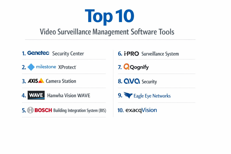 Top 10 Video Surveillance Management Software: Features, Pros, Cons ...