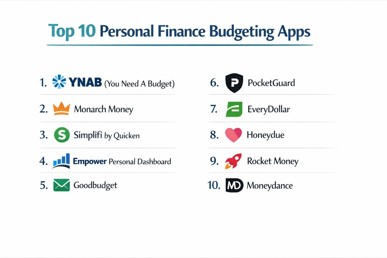 Top 10 Personal Finance Budgeting Apps: Features, Pros, Cons ...
