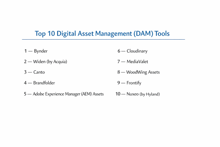 Top 10 Digital Asset Management (DAM): Features, Pros, Cons ...
