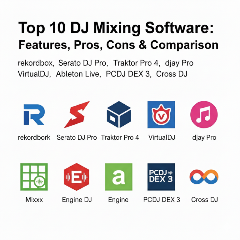 Top 10 DJ Mixing Software: Features, Pros, Cons & Comparison - Cotocus