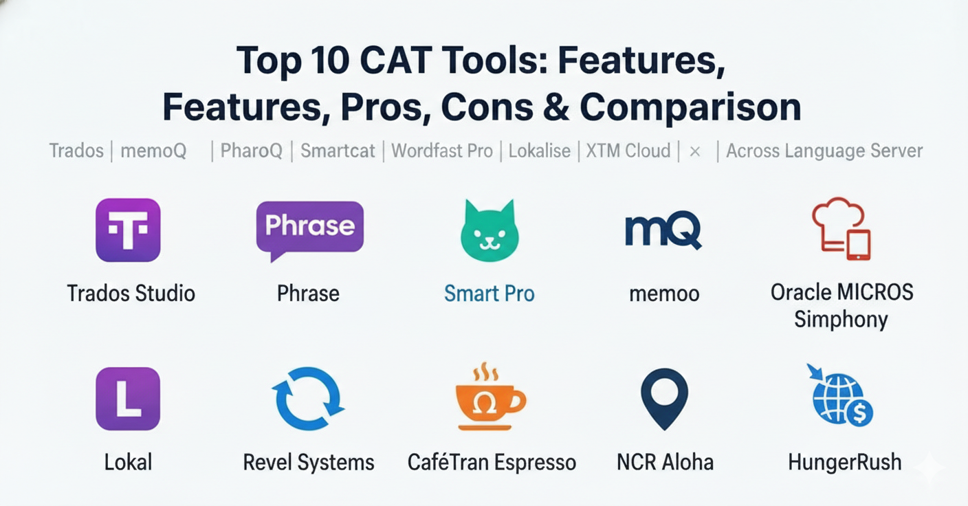 Top 10 CAT (Computer-Assisted Translation) Tools: Features, Pros, Cons ...