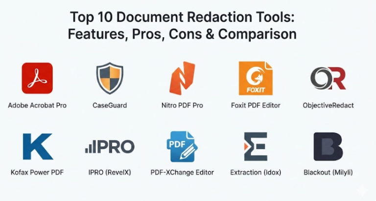 Top 10 Document Redaction Tools: Features, Pros, Cons & Comparison ...