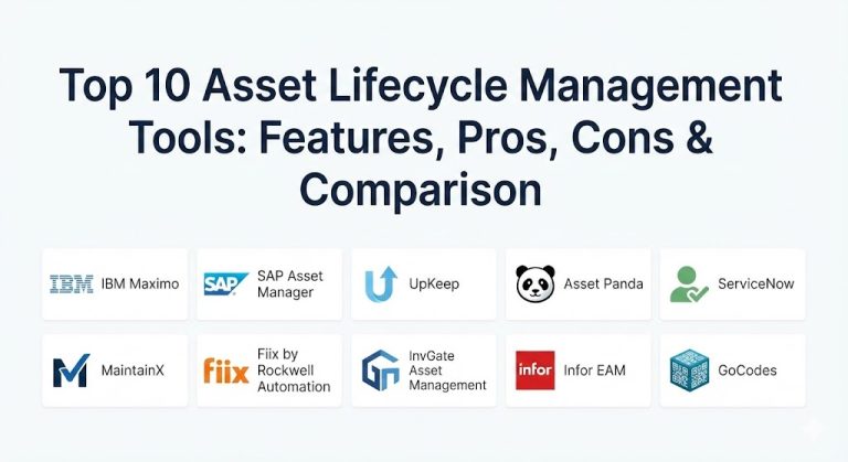 Top 10 Asset Lifecycle Management Tools: Features, Pros, Cons ...